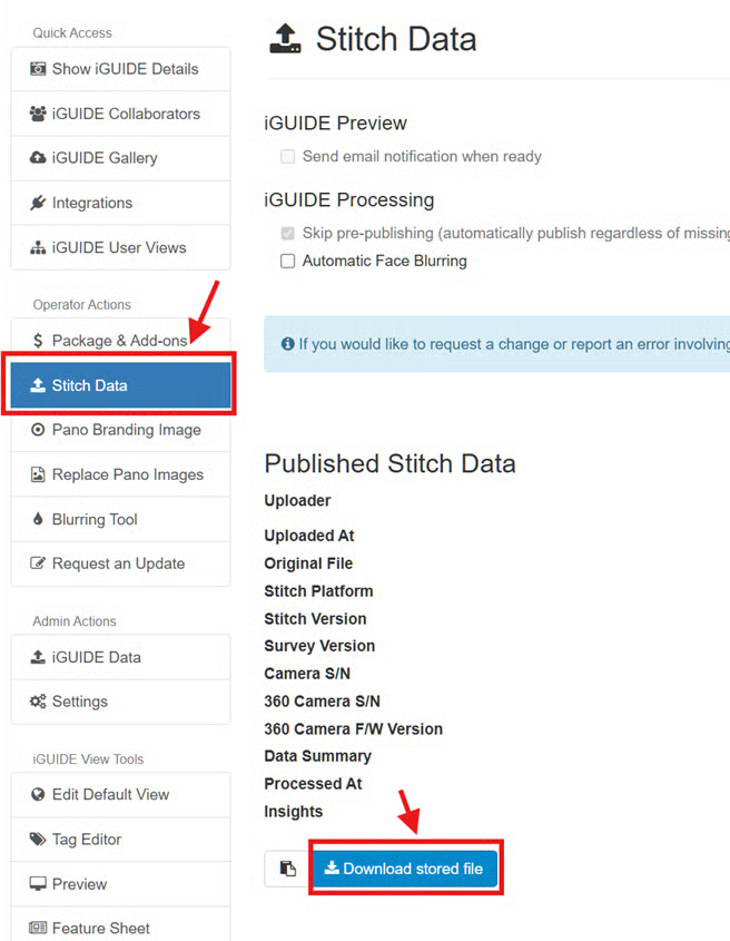 Accessing Stitch data through the Portal – iGUIDE Help Center